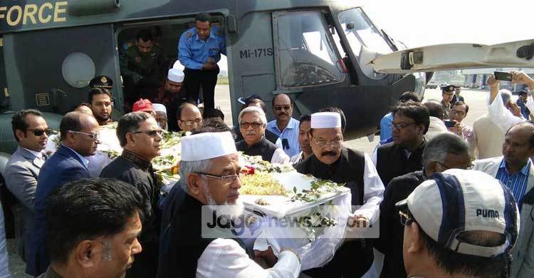 Suranjit Sengupta’s body arrives Sylhet