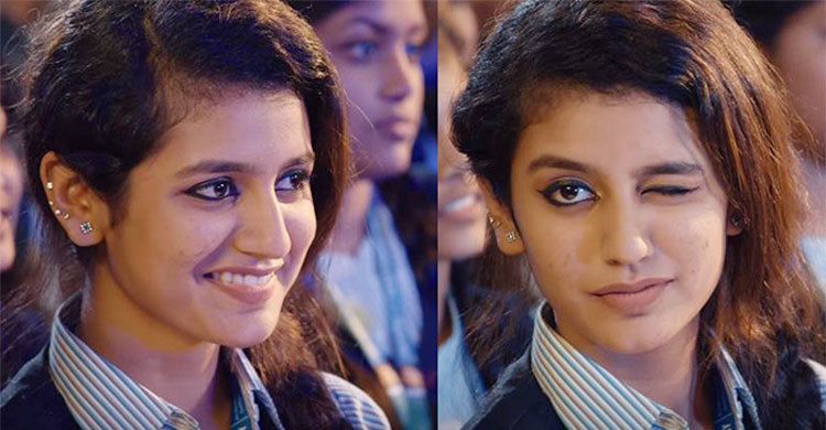 Indian actress’ wink takes internet by storm