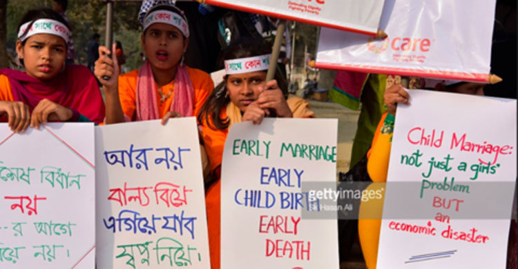 Students pledge of raising voice against child marriage