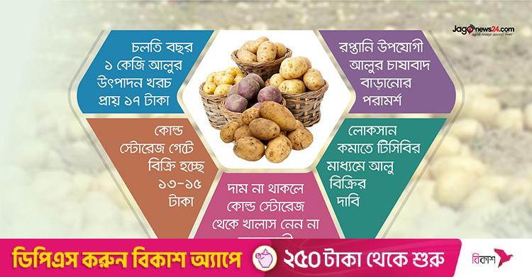আলু মজুত করে বিপাকে কৃষক-ব্যবসায়ী